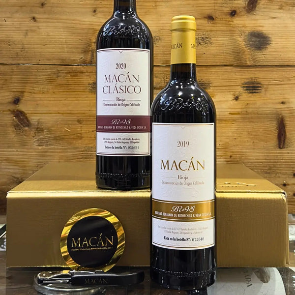 Caja de Regalo Macán - Vino Tinto Español - Mantequerías Bravo