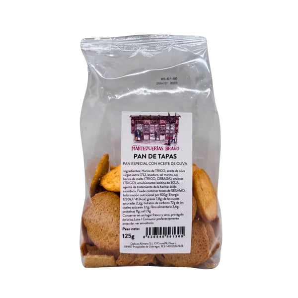 Pan de Tapas 125 g - Aperitivos Gourmet - Mantequerías Bravo